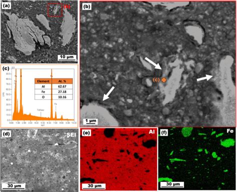 A Low Magnification B High Magnification Fe Sem Micrograph C