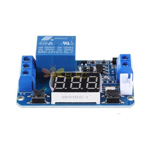 Elecbee V Trigger Time Delay Relay Module With LED Digital Display S Min H Work