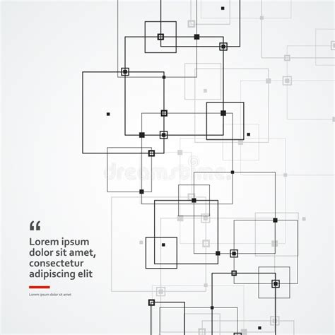 Digital Geometric Abstraction With Lines And Dots Stock Illustration Illustration Of Structure