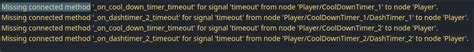 Missing Connected Method Warnings Help Godot Forum