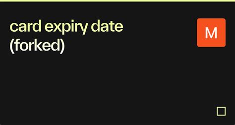 Credit Card Expiry Date Examples Codesandbox
