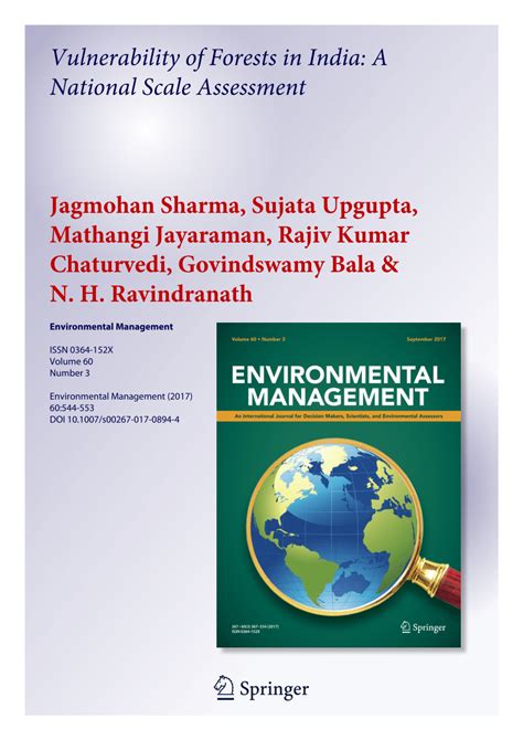 pdf vulnerability of forests in india a national scale assessment