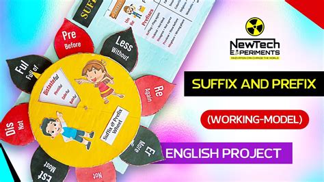 Suffix And Prefix Working Model Interactive English Grammar Project