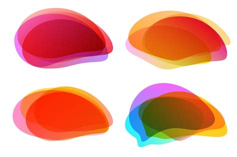 Premium Vector Abstract Blur Shapes Purple Color Gradient Iridescent Colors Effect Soft