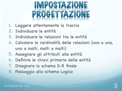 Database Traduzione Diagramma E R