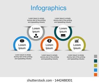 Visualization Business Data Infographics Scheme Process Stock Vector Royalty Free