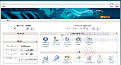 Cpanel 12 Top10hebergeurs