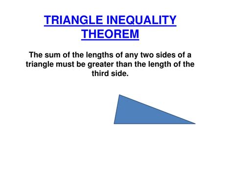 Ppt Triangle Inequality Theorem Powerpoint Presentation Free Download Id 3367019