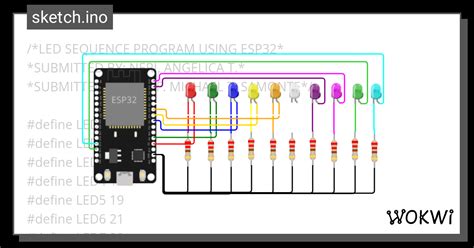 Blinking Led Wokwi Esp32 Stm32 Arduino Simulator