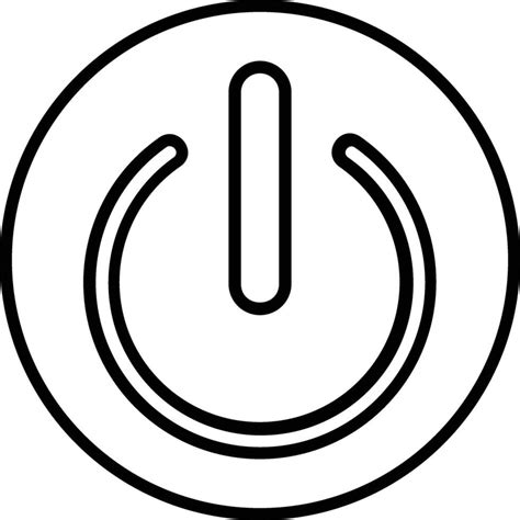 Power Button Line Icon 27573835 Vector Art At Vecteezy