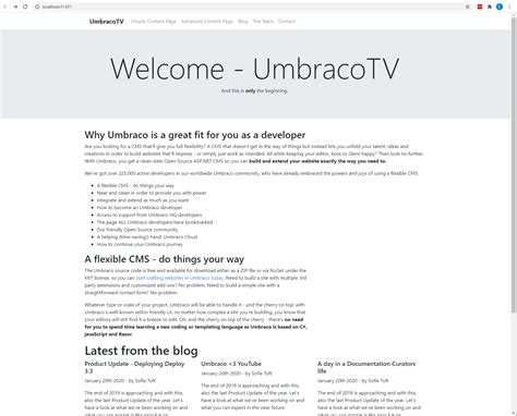 Creating Your First Template — Umbracoreadthedocs 10 Documentation