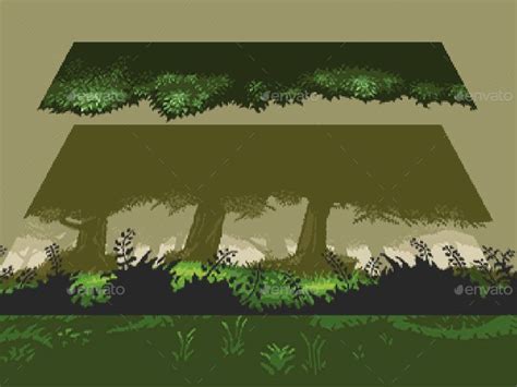 Day Light Forest Parallax Background