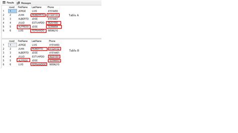 Find Different Values Between Two Tables In SQL Server Stack Overflow