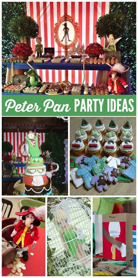 Peter Pan Birthday Erics Magical Peter Pan Party Catch My Party Peter Pan Party Disney