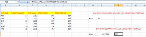 MS EXCEL Solution