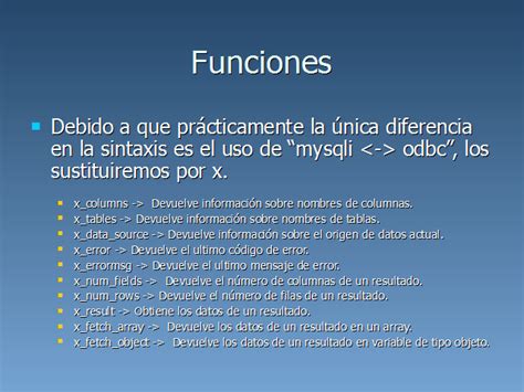 Acceso A Bases De Datos Con Mysql Y Odbc Desde Php Página 2