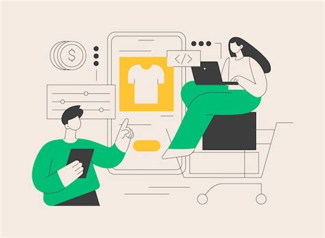 Premium Vector Ecommerce Development Abstract Concept Vector Illustration Ecommerce Website