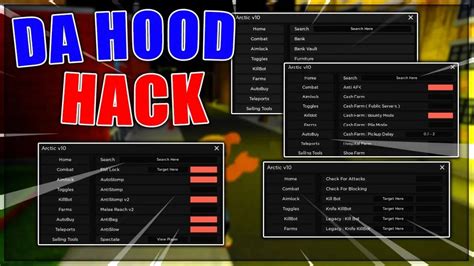 Best Da Hood Script Hack Gui Pastebin Aimlock Auto Farm Dupe Teleport And More