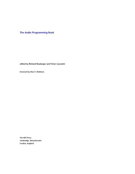 audio programming book mit press