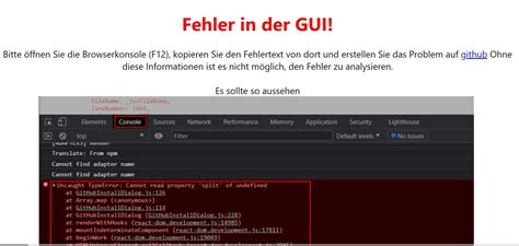 Fehler In GUI