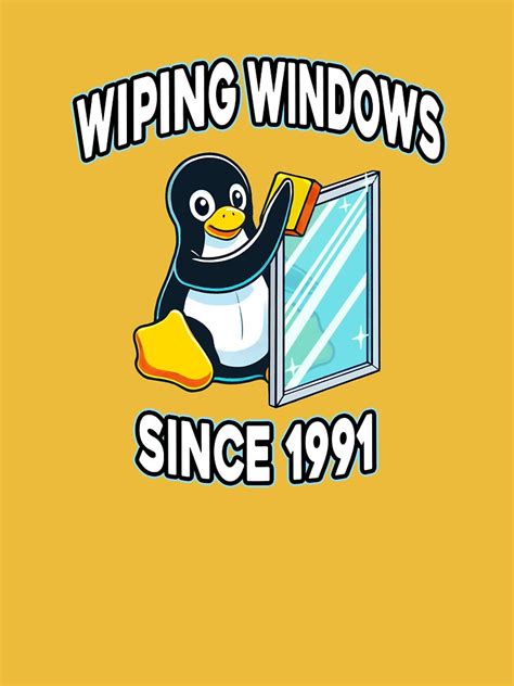 Tux Wiping Windows Linux Vs Windows Tech Humor Devops Sysadmin Backend Developer Essential T