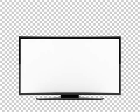 투명 한 배경 3d 렌더링 그림에 고립 된 현대 Tv 프리미엄 Psd 파일
