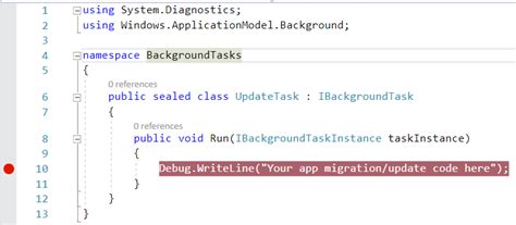 Run A Background Task When Your Uwp App Is Updated Uwp Applications Microsoft Learn