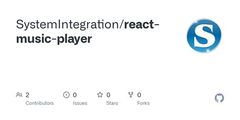 GitHub SystemIntegration React Music Player