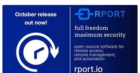 Rport Open Source Remote Access Remote Management And Automation For Any Os