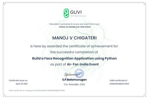 Manoj Chigateri On Linkedin Aiforindia Guvi Artificialintelligence