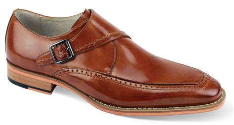 Giovanni Leather Dress Shoes Reggie Tan Brn