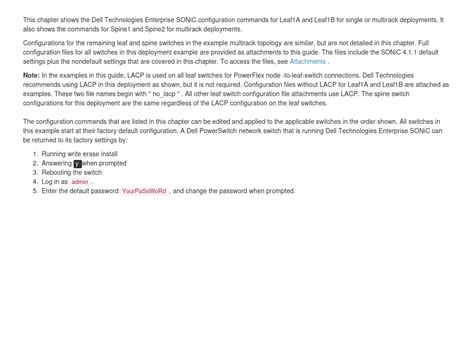 Introduction Dell Technologies Enterprise Sonic For Powerflex Deployment Guide Dell