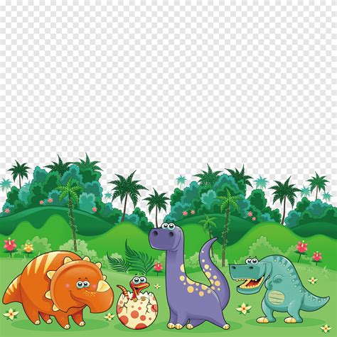 Triceratops Dinosaur Cartoon Illustration Cartoon Dinosaurs Cartoon