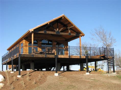 Texas Homes Rustic Deck Vineyard View Cabin At Rustic Spur Bed