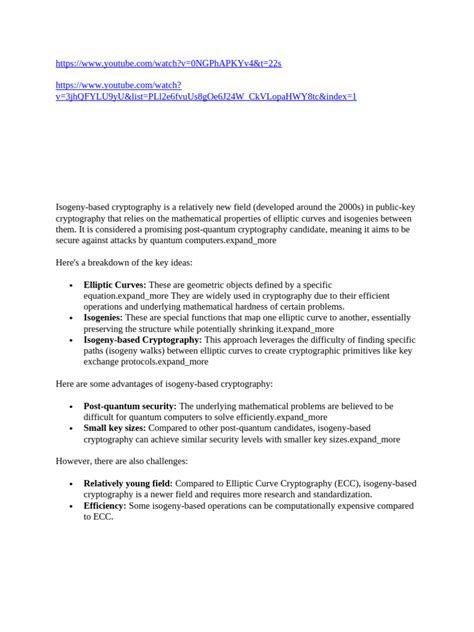 Isogeny Pdf