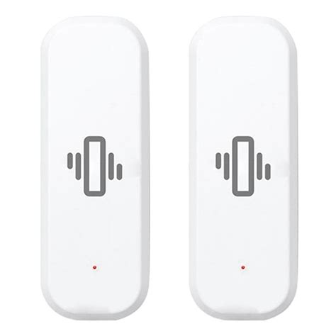 2x Zigbee Smart Vibration Sensor Detection Tuya Smart Life App Notification Real Time Motion