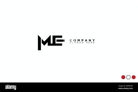 Me Alphabet Letters Initials Monogram Logo Stock Vector Image And Art Alamy