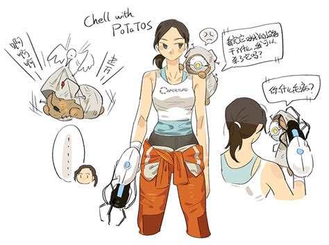 Saiko67 Chell Glados Portal Portal Series Portal 1 Portal 2 Translation Request 1girl
