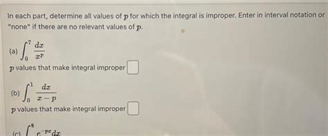 [answered] in each part determine all values of p for which the kunduz