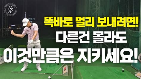 노턴스윙 초•중급 똑바로 멀리 보내려면 이것만큼은 지키세요 Youtube