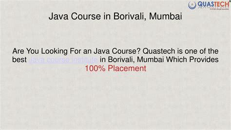 Ppt Java Course In Borivali Mumbai Powerpoint Presentation Free Download Id11586173