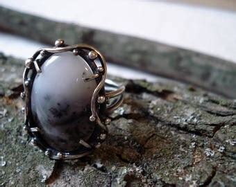 Dendritic Agate Ring Etsy
