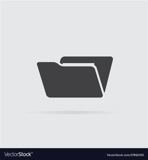 Open Folder Icon Vector