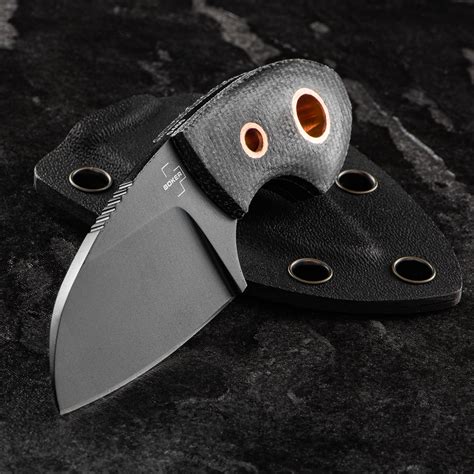 boker plus gnome all black copper fixed blade