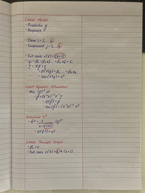Linear Statistical Models — Statistics Made Simple