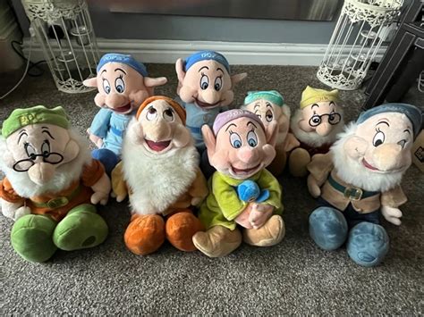 Disney Seven Dwarfs Soft Toy Dopey Bashful Sneezy Sleepy Doc Some With