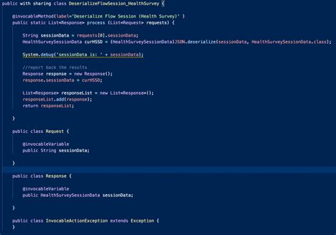 using serialization with flow to store session data and enable custom