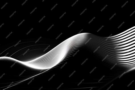 Line Technology Background Stripe Wave Pattern Design Premium Ai