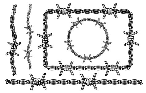 Barb Wire Pattern Vector Images Over 1 300