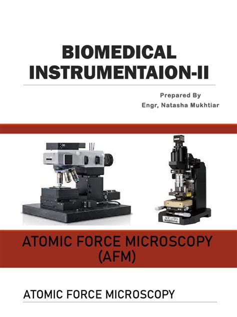 Lec 2 Atomic Force Microscopy Pdf Atomic Force Microscopy Microscopy